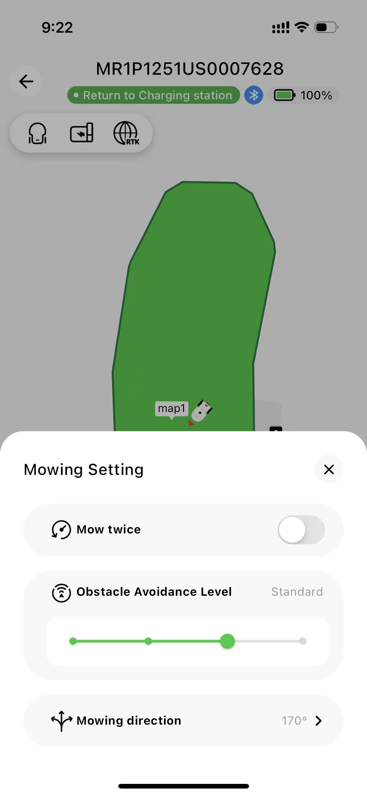 Mowing direction setting – BESTMOW
